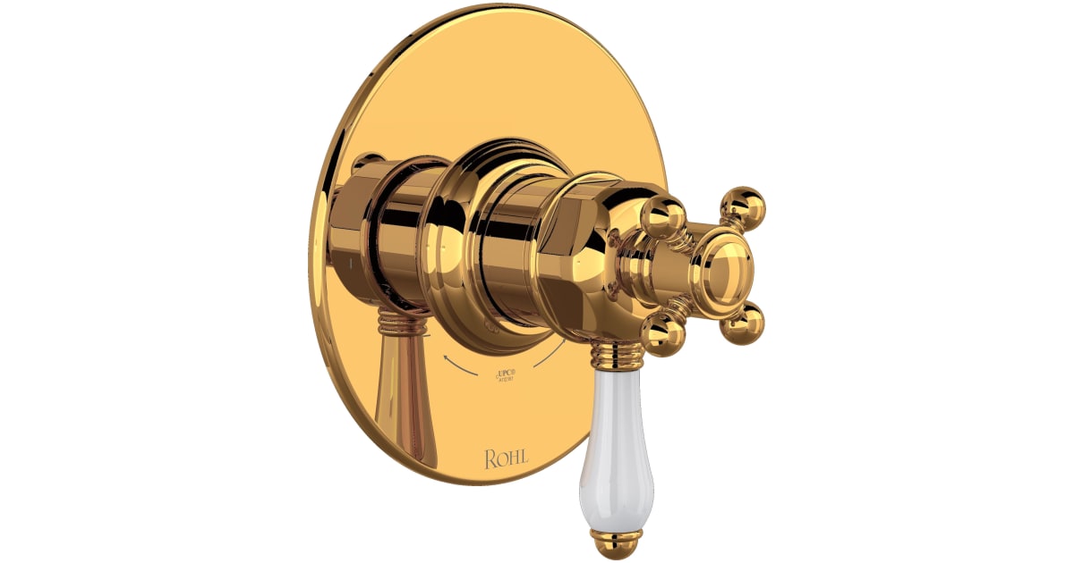 Rohl TTD44W1LPIB Acqui Two Independent Function Thermostatic Valve Trim ...