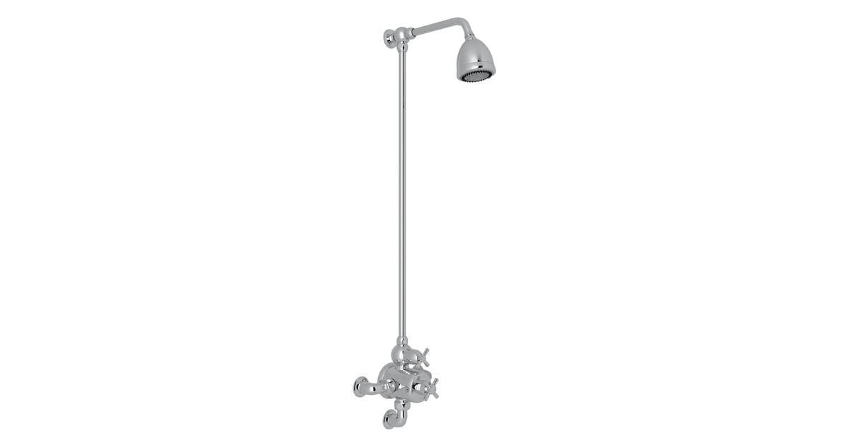 Rohl U.KIT82X-APC Perrin and Rowe Shower System with Shower Head, Riser ...