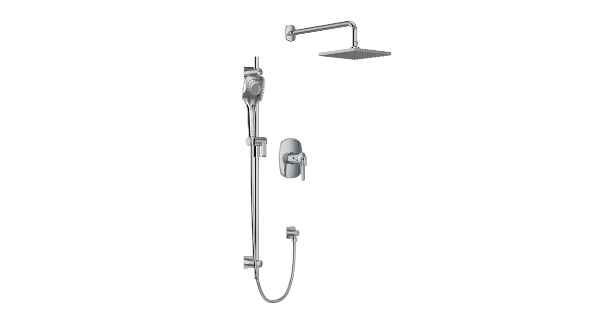Rohl VENTY-TVY44C-KIT Venty Shower System with Shower Head, Hand Shower ...