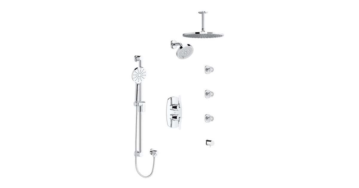 Rohl VENTY-VY83C-KIT Venty Shower System with Shower Head, Hand Shower ...