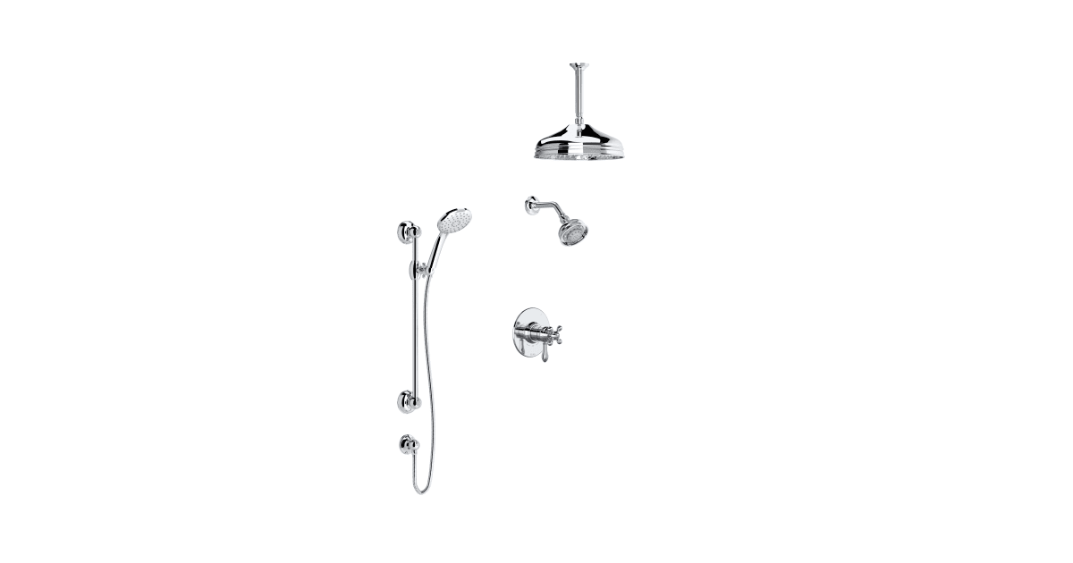Rohl VERONA-TTD47W1LMAPC-KIT Verona Thermostatic Shower System with ...