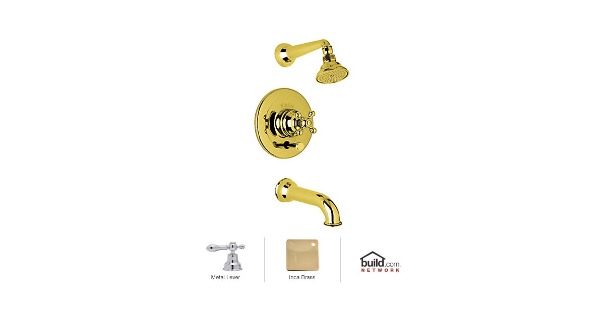 Rohl ACKIT31L-IB Cisal Shower System with Pressure Balanced Valve Trim ...