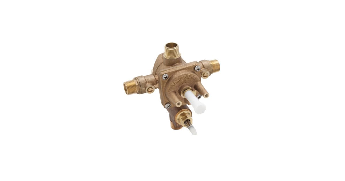 Rohl RMV-2 Hi-Flow Pressure Balanced Rough In Valve Only with Diverter and Integrated Service ...