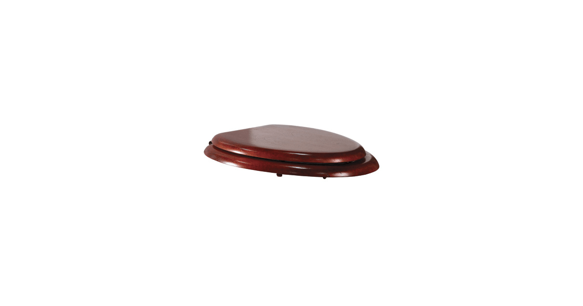 Rohl RS2860EB Elongated Wooden Toilet Seat with Mounting Hardware ...