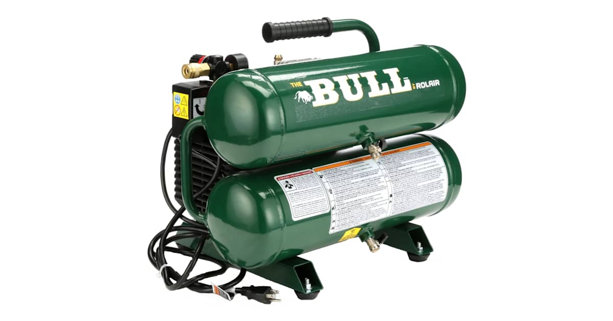 Rolair Systems FC2002 2 HP 4.3 Gal 125 Max PSI Single-Stage Portable ...