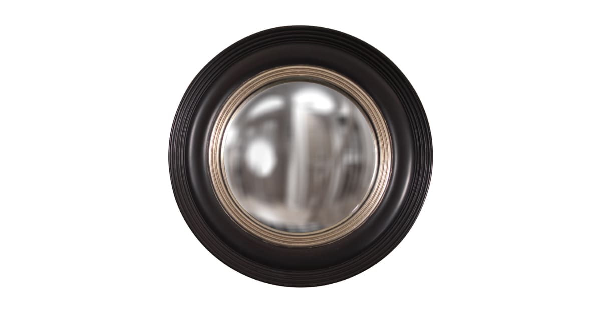 Roseto HEMIR29628MBK Soho 14" Diameter Circular Framed Bathroom Mirror ...