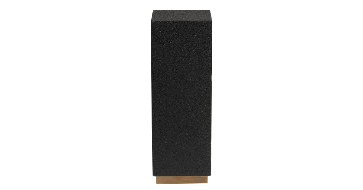 Roseto HMIF40423BK Maddison 26-3/8" Tall Metal Lava Stone Decorative ...
