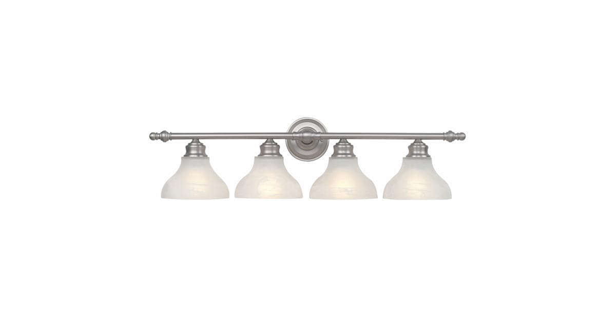 Royce RV800/4-12 Four Light Down Lighting 34" Wide Bathroom Fixture ...