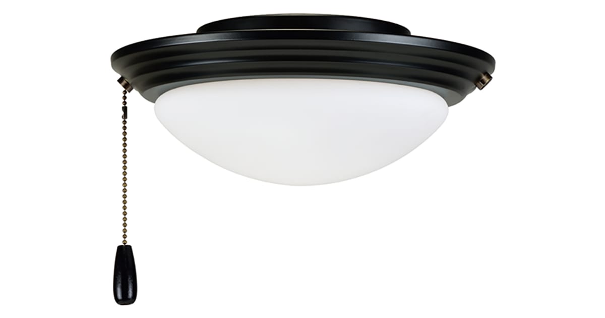 RP Lighting and Fans 1RP84BK-LED 11" Wide Single LED Ceiling Fan Light ...