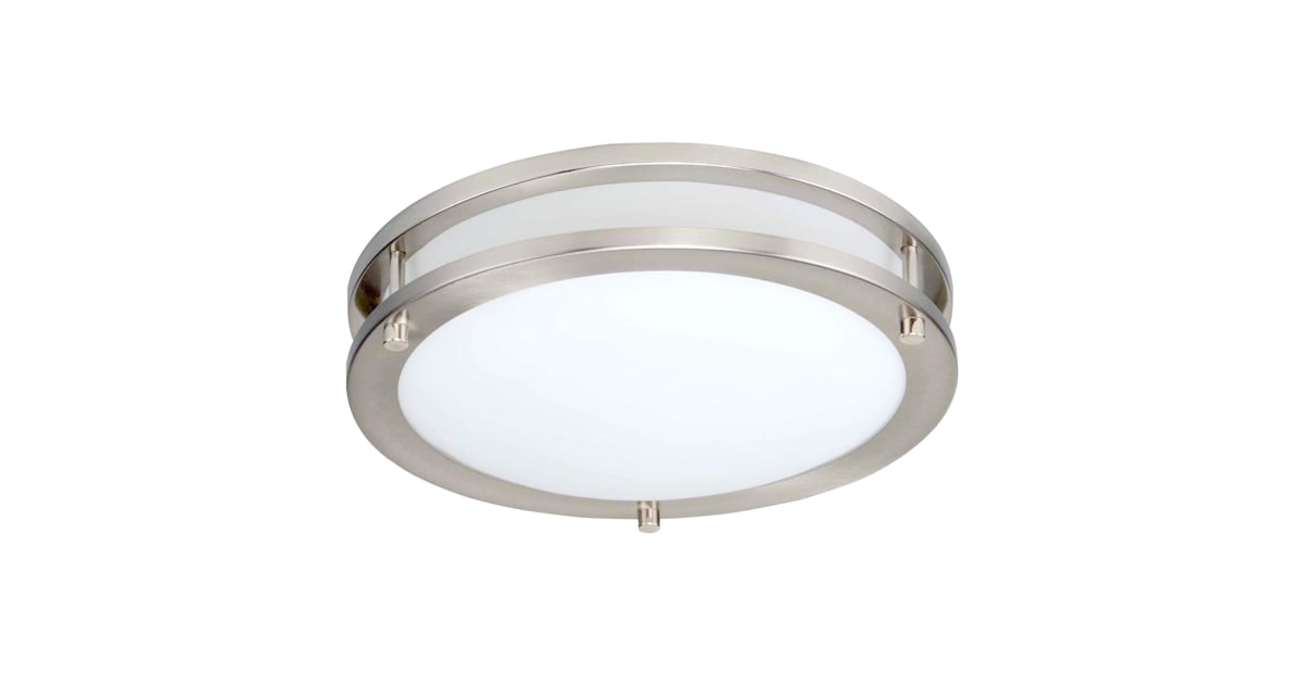 RP Lighting and Fans 4313-1-30-BN-EM 14" Wide LED Flush Mount Drum ...