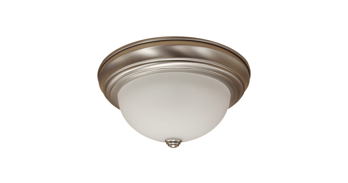 RP Lighting and Fans 4333BN-D 14" Wide LED Flush Mount Ceiling Fixture ...
