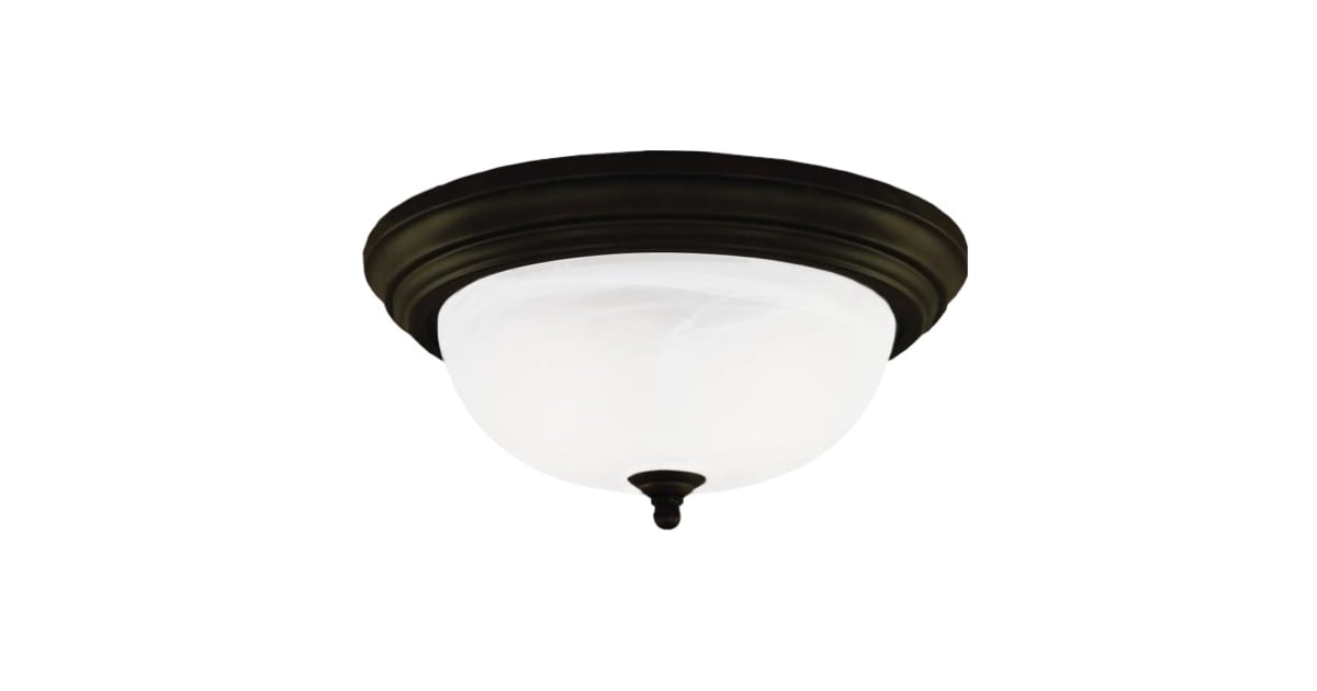 RP Lighting and Fans 4334OB-D 15" Wide LED Flush Mount Ceiling Fixture ...