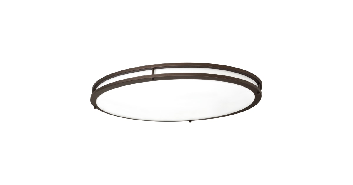 RP Lighting and Fans 4345-30-OB-D 21" Wide LED Flush Mount Ceiling ...