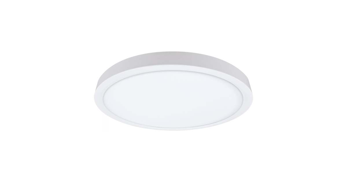 RP Lighting and Fans 8537WH-HO-90-3K Drexler 9" Wide Flush Mount ...