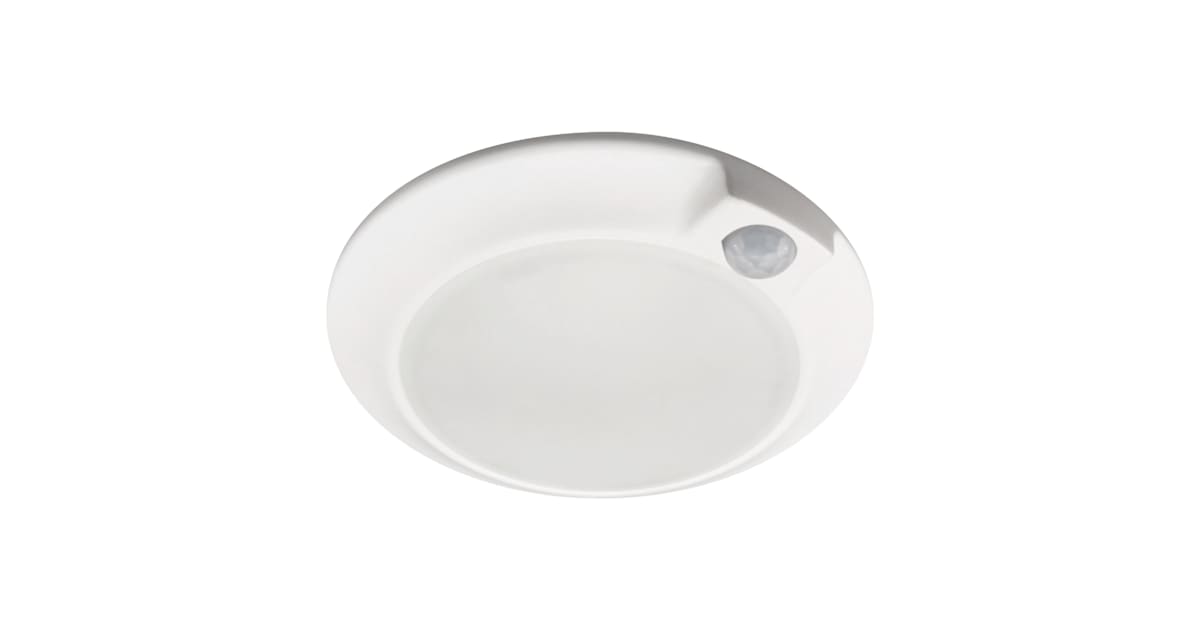 RP Lighting and Fans 8556WH-S-90-3K 7" Wide Flush Mount Ceiling Fixture ...