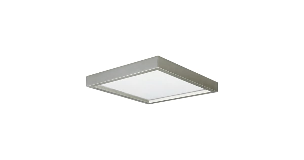 RP Lighting and Fans 8748BN-90-3K 5" Wide Flush Mount Square Ceiling ...