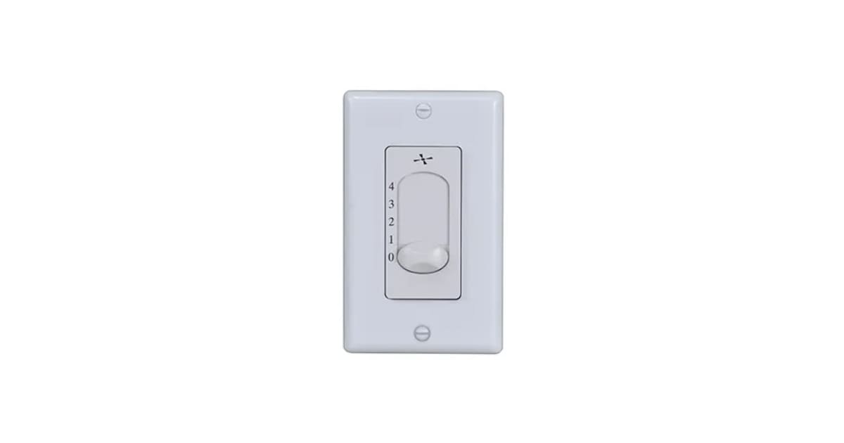 RP Lighting and Fans WC-13 4 Speed Single Slide Wall Control | Build.com