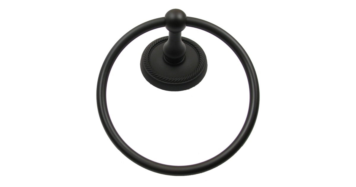 Rusticware 8186ORB Towel Ring with Backplate from the Riverside Collection | Ferguson Home