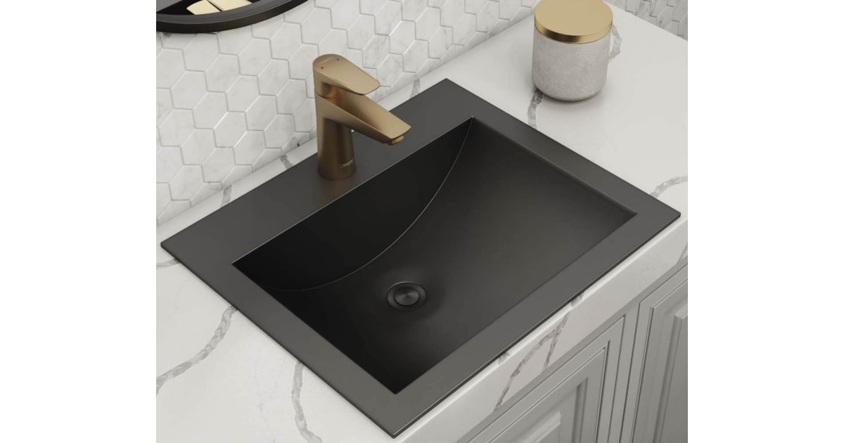 Ruvati RVH5110BL Ariaso 21" Rectangular Stainless Steel Drop In ...