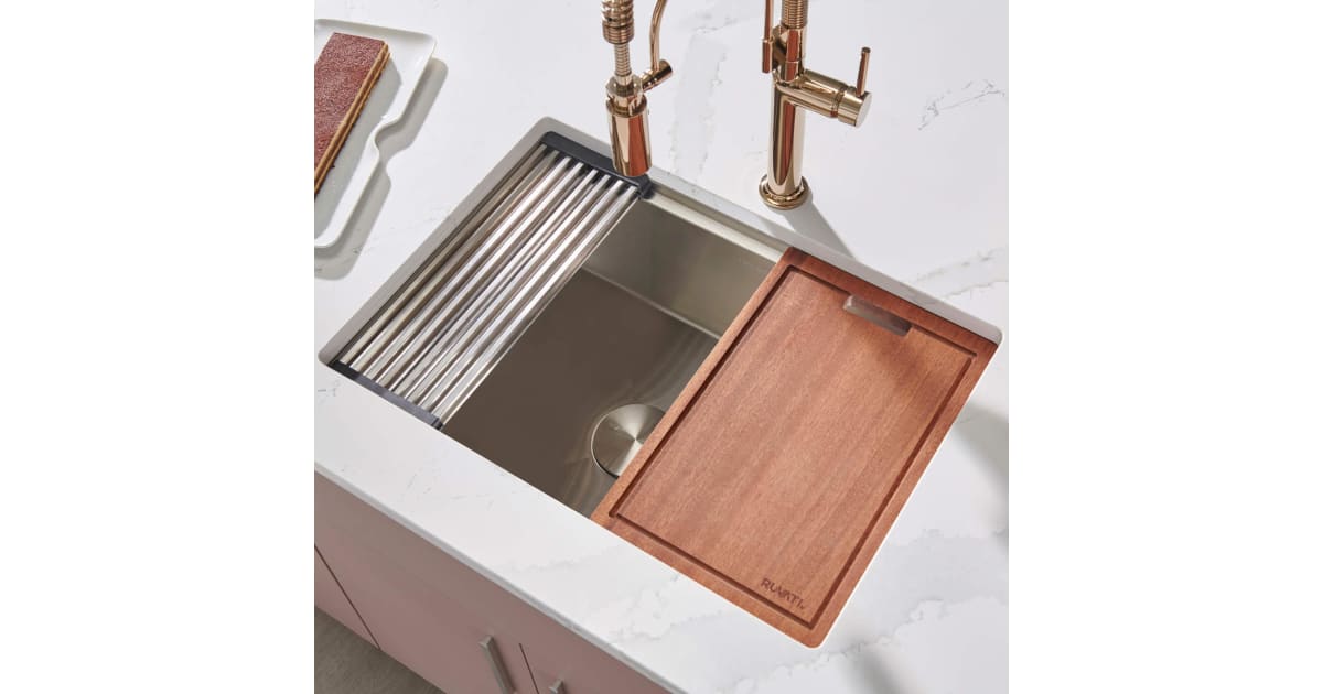 Ruvati RVH8327 Roma Pro 27" Undermount Single Basin Stainless Steel ...