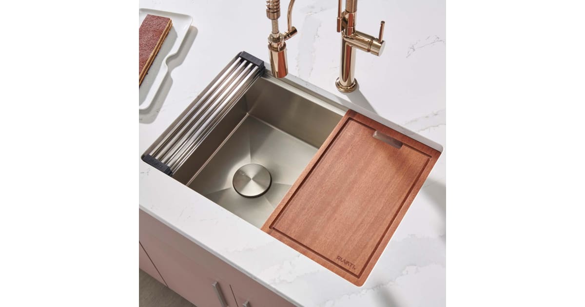 Ruvati RVH8570 Veniso 27" Undermount Single Basin Stainless Steel ...