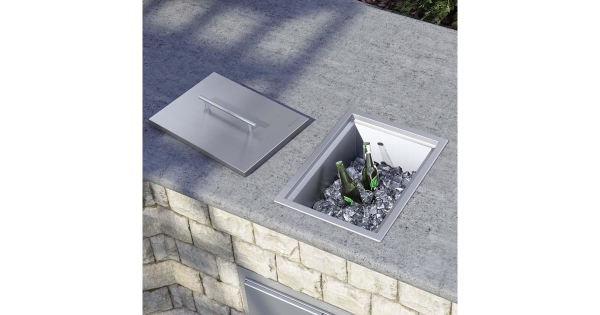 Ruvati RVQ6215 Merino Drop In 20" x 15" Stainless Steel Insulated Ice ...