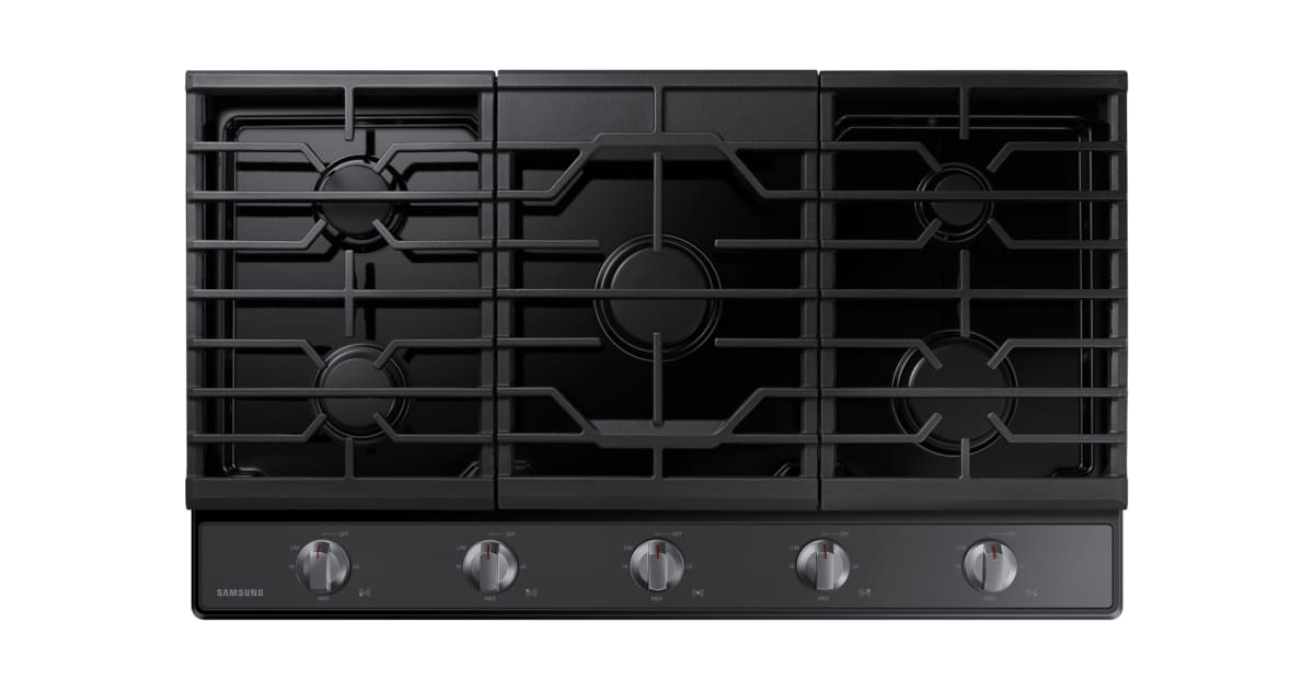 Samsung NA36R5310FG 36 Inch Wide 5 Burner Gas Cooktop | Ferguson Home