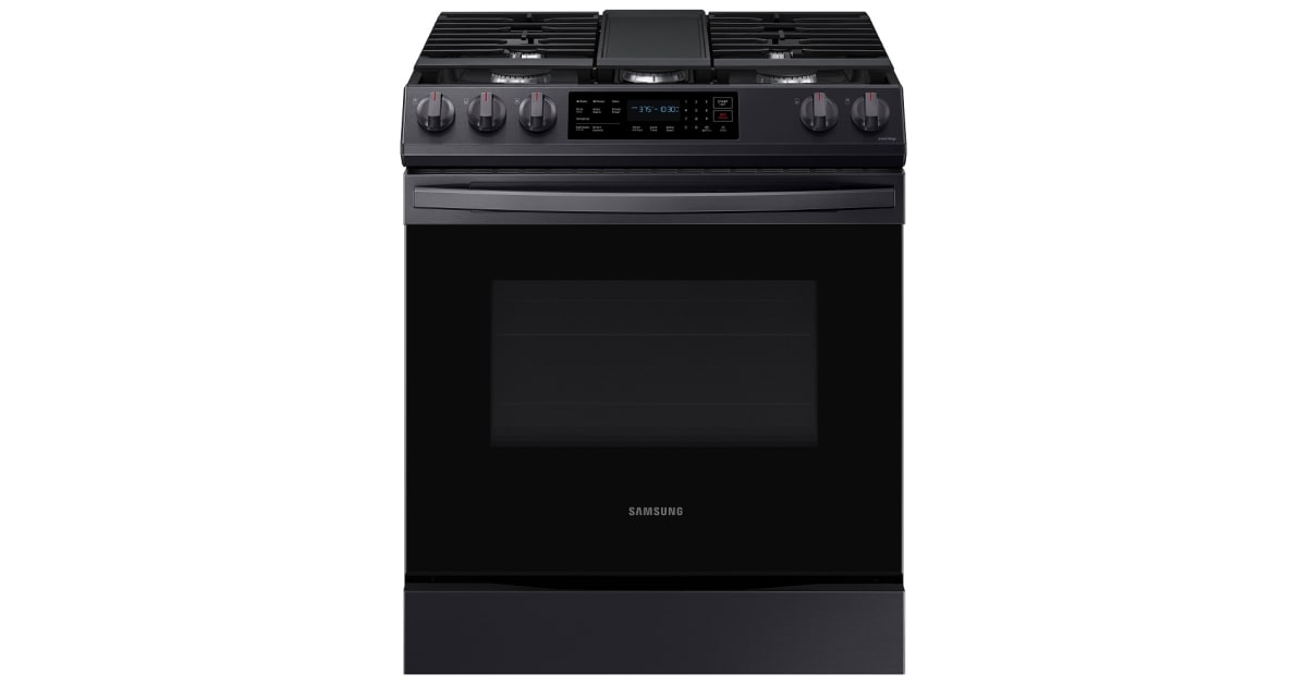 Samsung NX60T8311SG 30 Inch Wide 6 Cu. Ft. Slide-In Gas Range with ...