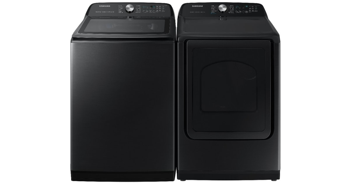 Samsung WA52A5500AV-DVE52A5500V 28 Inch Wide 5.2 Cu. Ft. Top Loading ...