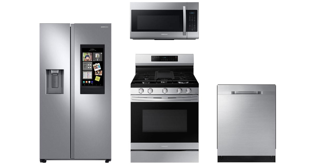 Samsung SAMSUNG-BI-GAS-PACKAGE-3 Four Piece Built-In Gas Kitchen ...