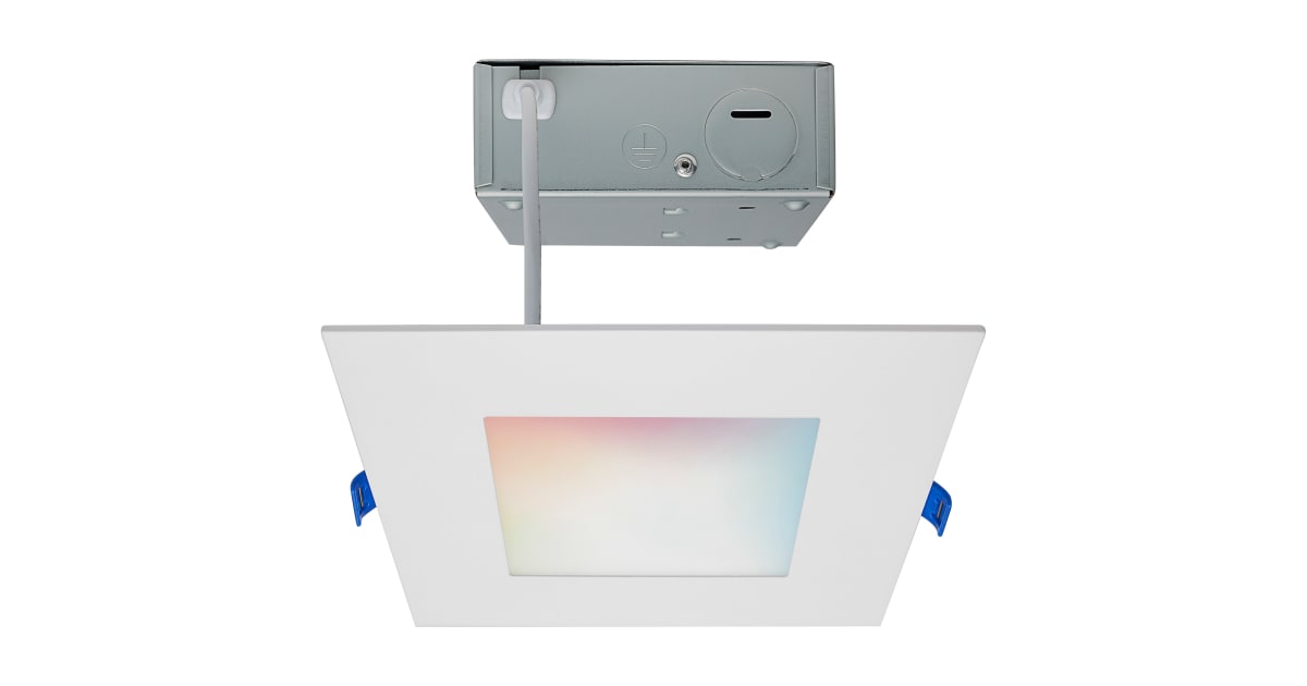 Satco Lighting S11563 Starfish 6" Integrated LED Shower / Square Smart ...