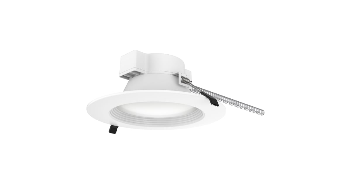 Satco Lighting S11852 Blink 8" Integrated LED Baffle Recessed Trim and ...