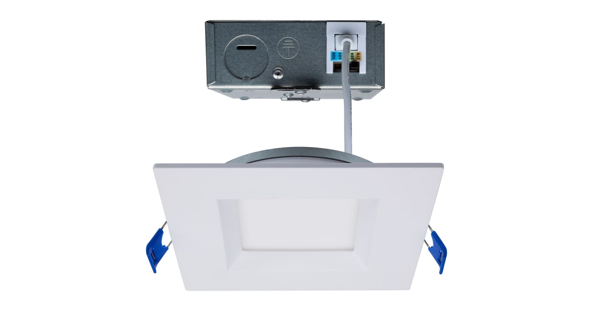 Satco Lighting S11871 ColorQuick 4" Integrated LED Baffle Recessed Trim ...