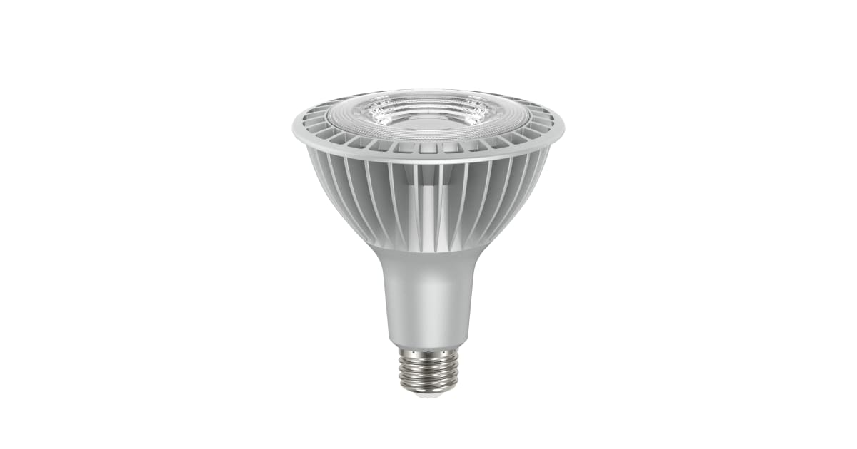 Satco Lighting S12251 Single 33 Watt Dimmable PAR38 Medium (E26) LED Bulb - 3,000 Lumens, 3000K ...