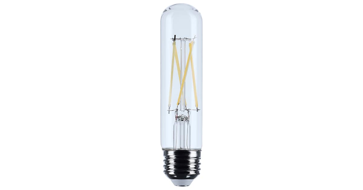 Satco Lighting S12524 5.5 Watt Dimmable T10 Medium (E26) LED Bulb- 450 ...