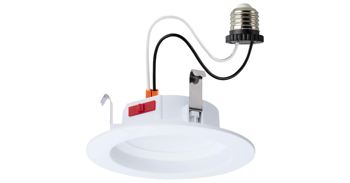 Satco Lighting S12600 ColorQuick 4" Integrated LED Open Recessed Trim ...