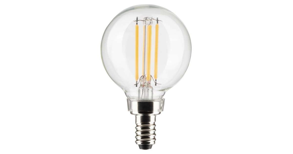 Satco Lighting S21204 4 Watt Vintage Edison Dimmable G16.5 Candelabra ...
