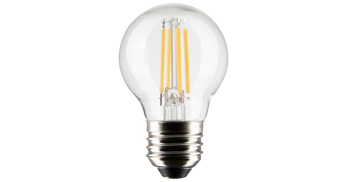 Satco Lighting S21216 4 Watt Vintage Edison Dimmable G16.5 Medium (E26) LED Bulb - 350 Lumens ...