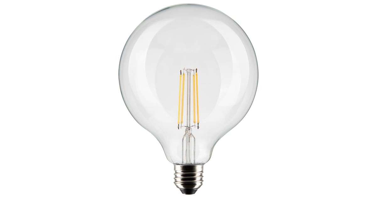 Satco Lighting S21259 8 Watt Vintage Edison Dimmable G40 Medium (E26) LED Bulb - 800 Lumens ...