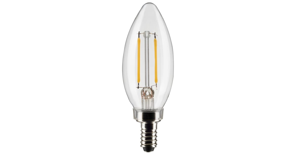 Satco Lighting S21262 3 Watt Vintage Edison Dimmable B11 Candelabra ...