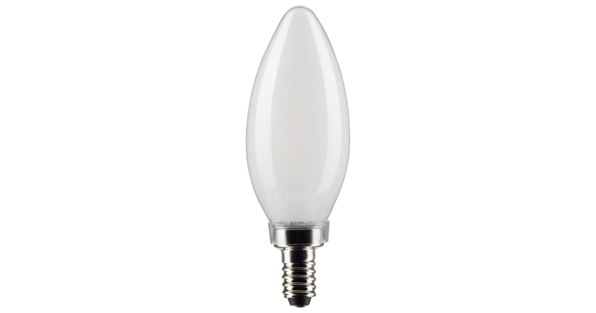 Satco Lighting S21269 4 Watt Dimmable B11 Candelabra (E12) LED Bulb - 350 Lumens , 2700K , and ...