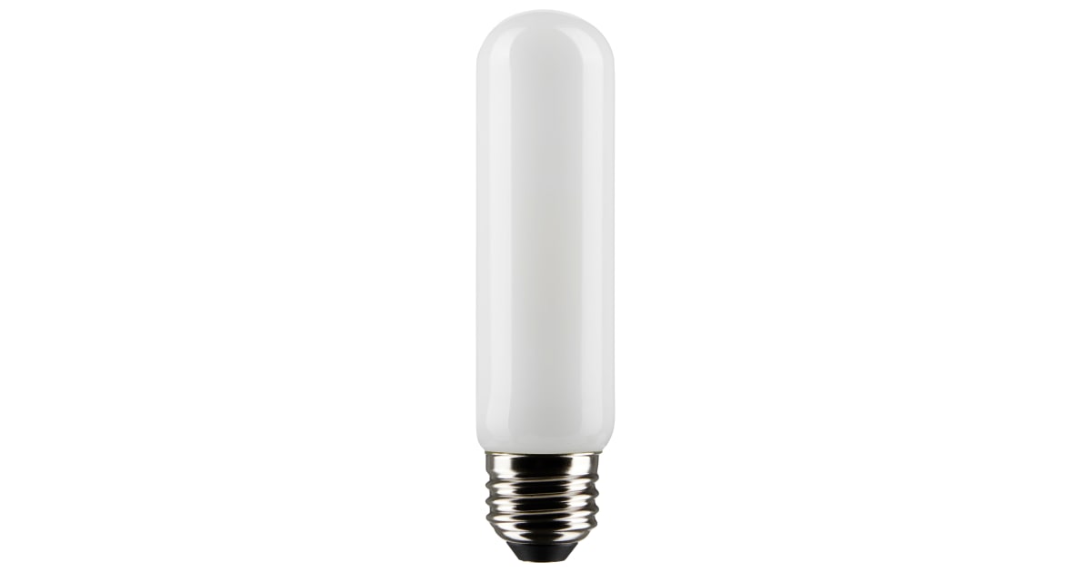 Satco Lighting S21348 5.5 Watt Dimmable T10 Medium (E26) LED Bulb - 450 Lumens , 3000K , and ...