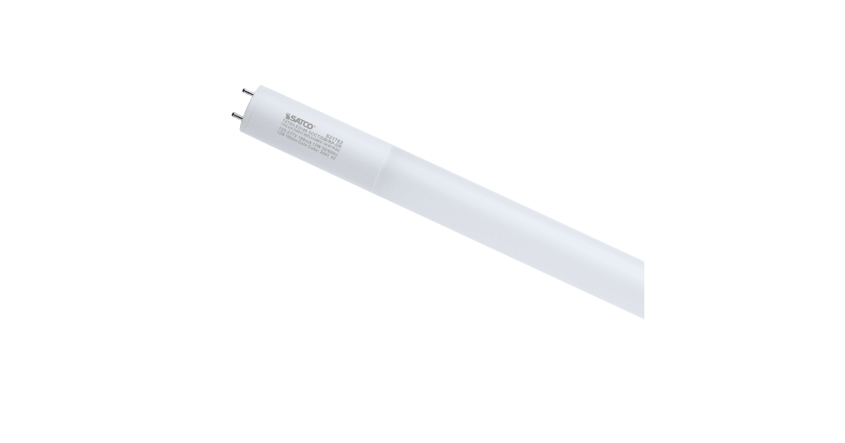 Satco Lighting S21762 12 Watt Dimmable T8 Bi Pin (G13) LED Bulb- 1800 ...