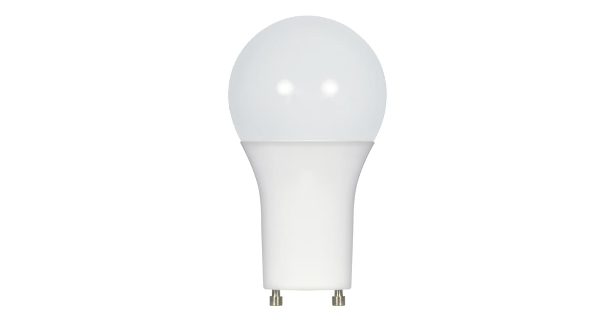 Satco Lighting S29814 Single 11 Watt Dimmable A19 GU24 LED Bulb - 480 ...