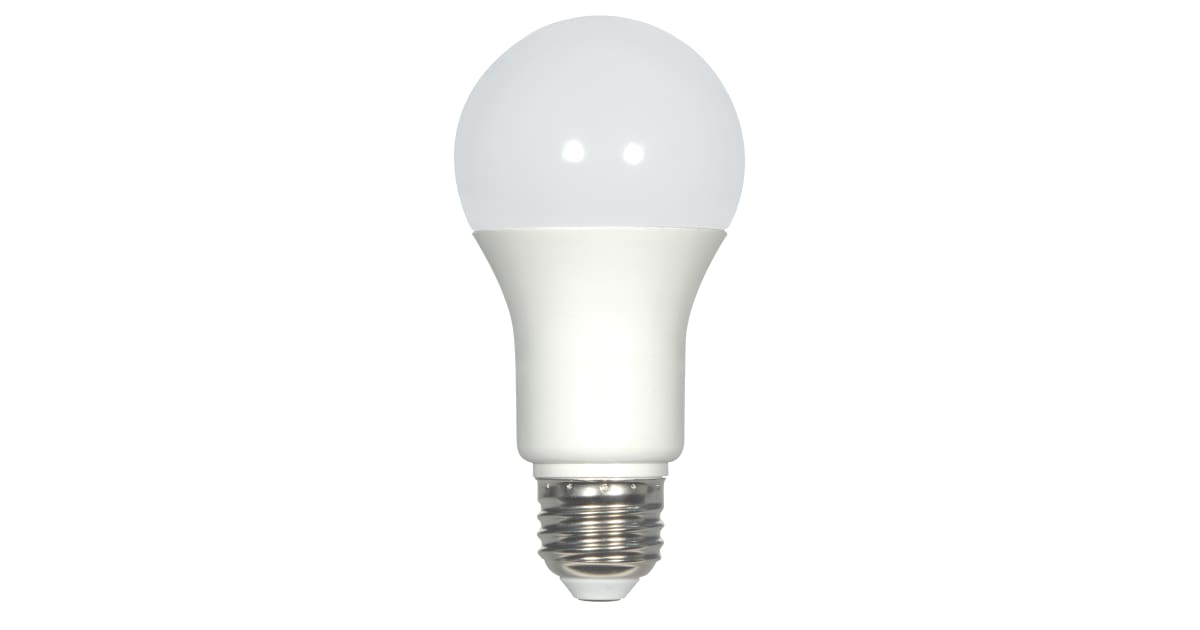 Satco Lighting S29836 Single 9.8 Watt Dimmable A19 Medium (E26) LED ...