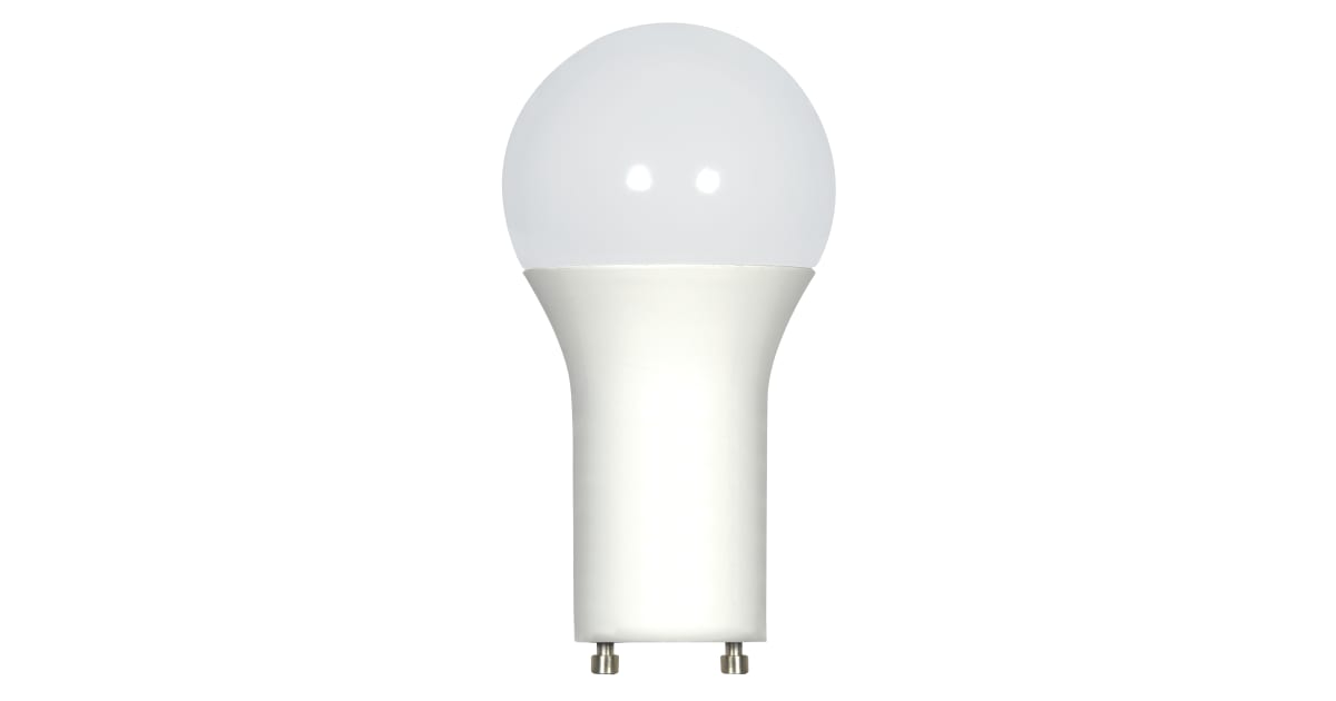 Satco Lighting S29844 Single 9.8 Watt Dimmable A19 GU24 LED Bulb - 800 ...