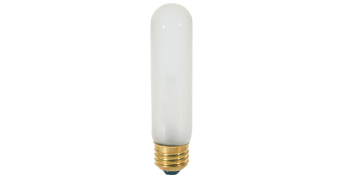 Satco Lighting S3701 Single 25 Watt Dimmable T10 Medium (E26) Incandescent Bulb - 180 Lumens and ...
