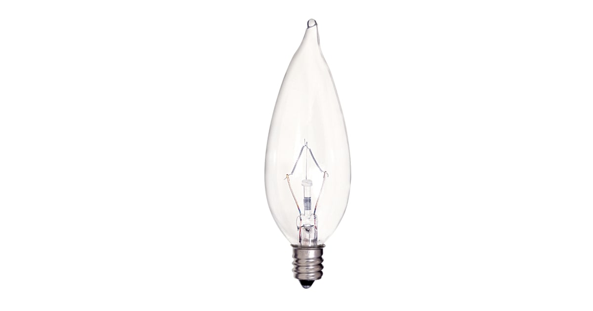 Satco Lighting S4466 Single 40 Watt Dimmable Candelabra (E12 ...