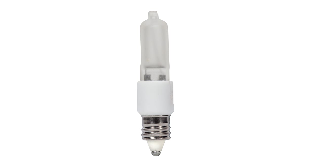 Satco Lighting S4489 Single 20 Watt Dimmable T3 Mini Candelabra (E11) Halogen Bulb - 560 Lumens ...