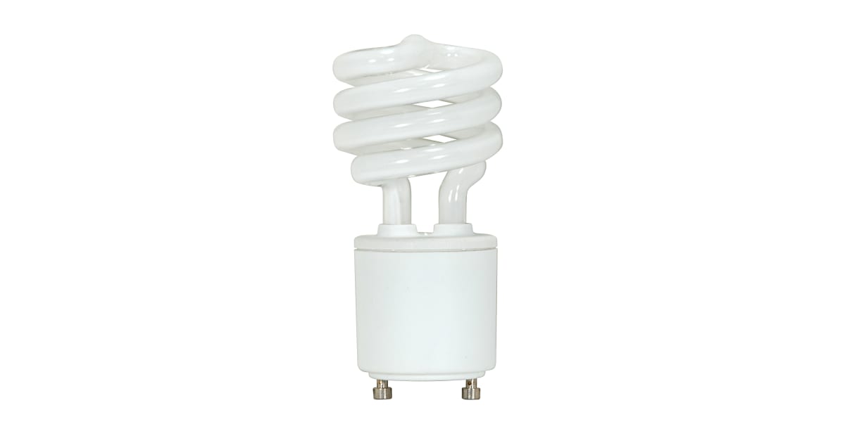 Satco Lighting S8201 Single 9 Watt T2 GU24 Compact Fluorescent Bulb ...